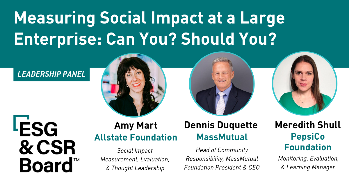 Panel Discussion on Measuring Social Impact